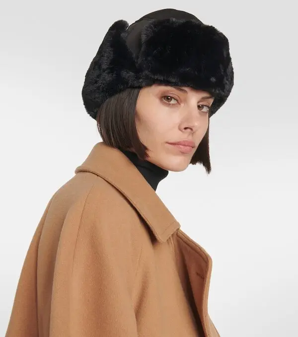 Stella Fur Hat NEW Stella McCartney Faux FUR FREE TRAPPER Leopard Print  main image 4