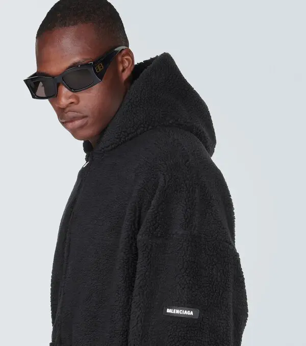 Balenciaga Oversized Fleece Hoodie