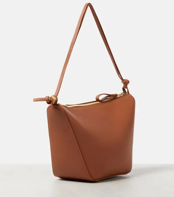 Loewe Hammock Mini Leather Shoulder Bag - Brown