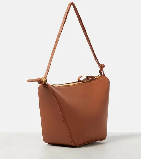 Loewe Hammock Mini Leather Shoulder Bag - Brown