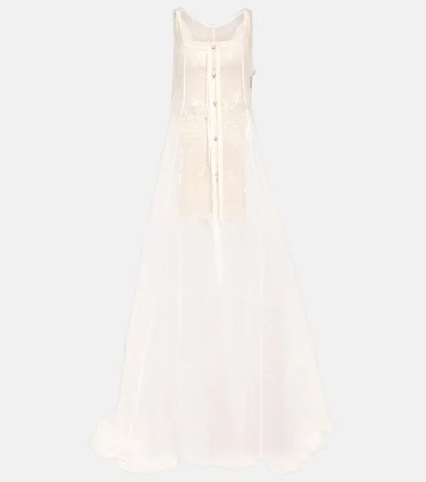 Jacquemus La Robe Dentelle Embellished Gown