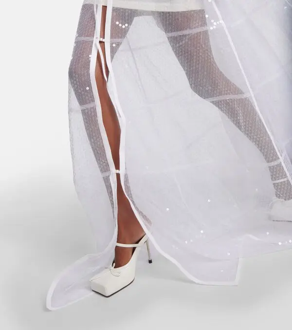 Jacquemus La Robe Dentelle Embellished Gown