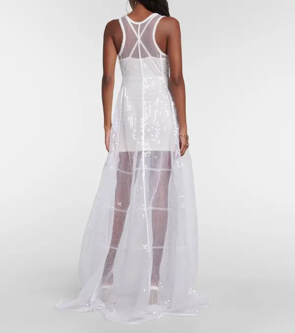 Jacquemus La Robe Dentelle Embellished Gown