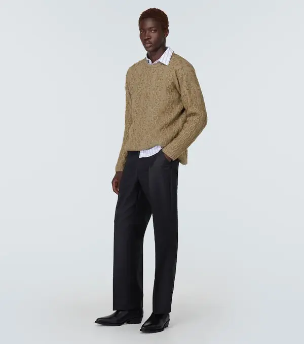Our Legacy Aran Wool-blend Sweater