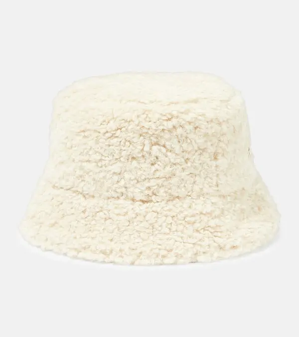 Stella McCartney Faux Shearling Bucket Hat