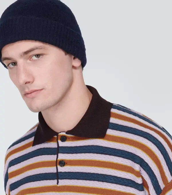 Zegna X The Elder Statesman Cashmere And Wool Polo Sweater
