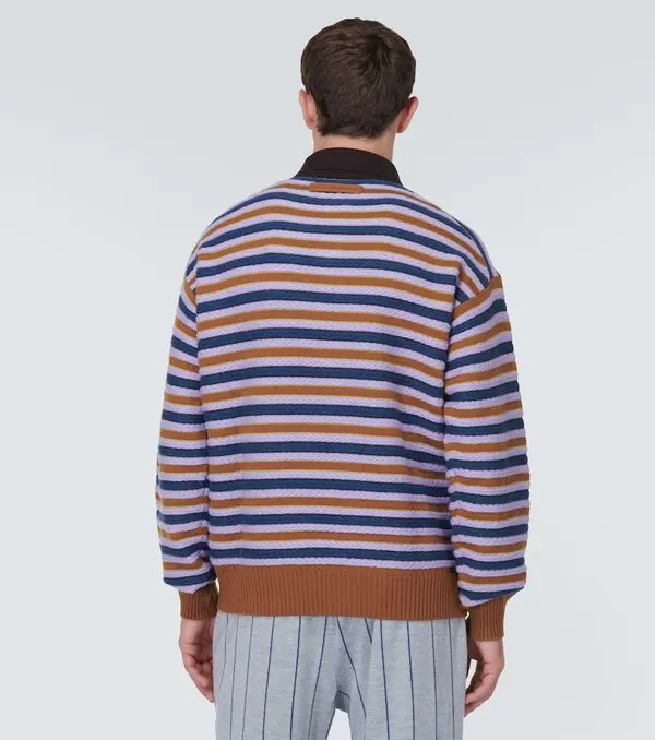 Zegna X The Elder Statesman Cashmere Blend Polo Sweater