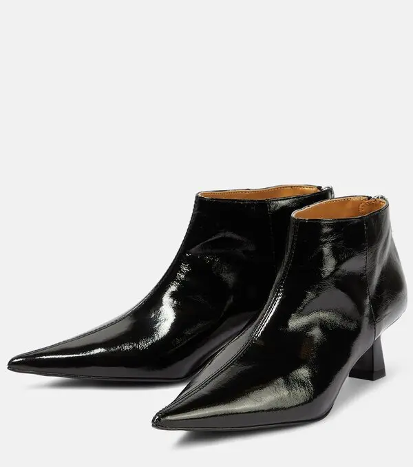 GANNI Zip-up Ankle Boots