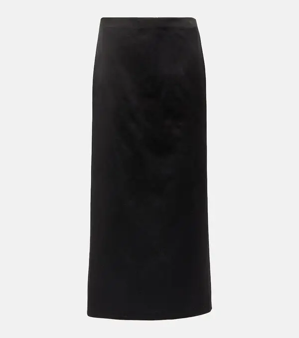 Gucci High-rise Silk Satin Maxi Skirt