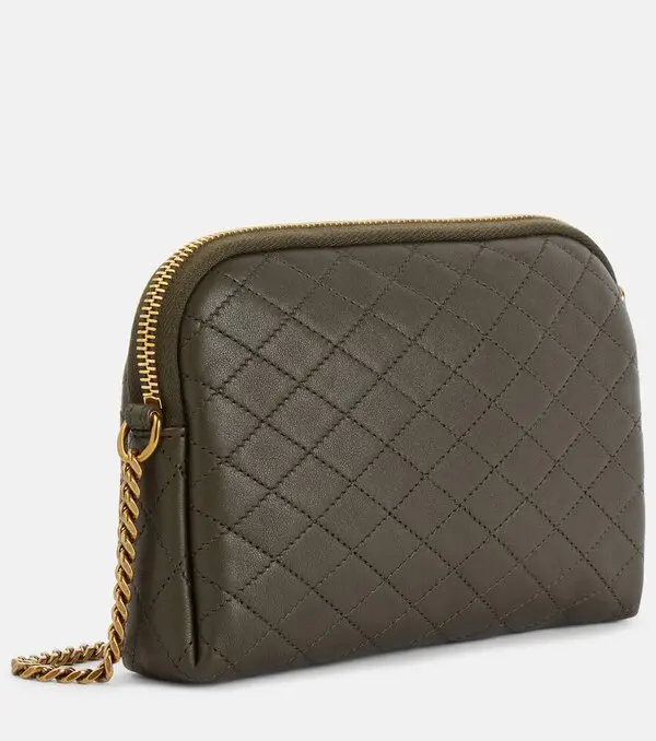Saint Laurent Gaby Leather Shoulder Bag - Brown
