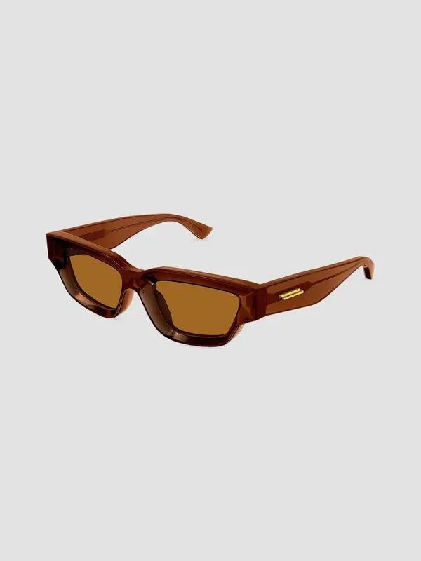 Bottega Veneta Edgy 53mm Rectangular Sunglasses