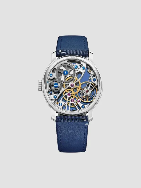 Baume & Mercier Classima 10735 Stainless Steel & Wool Canvas Strap Watch/42mm