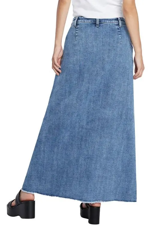 WASH LAB DENIM Tory Maxi Skirt - Field Blue