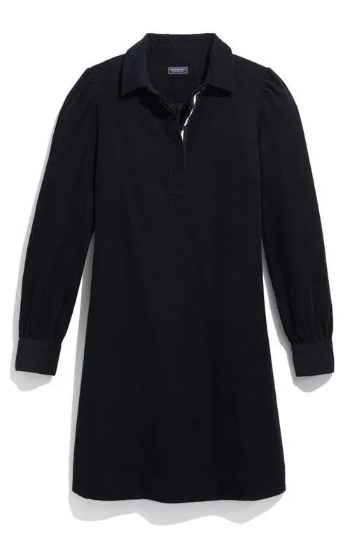 Vineyard Vines Long Sleeve Corduroy Popover Dress