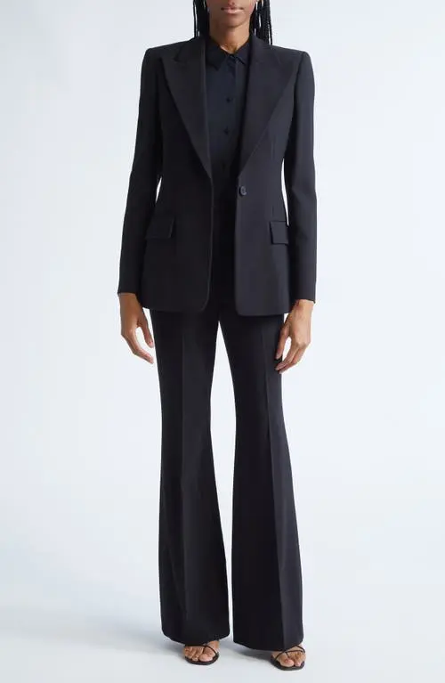 Michael Kors Georgina Virgin Wool-blend Blazer - Black