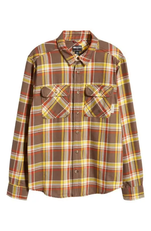 OUTDOOR RESEARCH Feedback Plaid Flannel Overshirt - Hickory Plaid