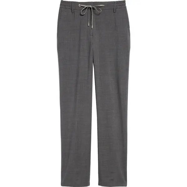 Eleventy Stretch Virgin Wool Drawstring Trousers