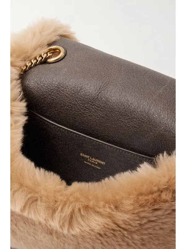 Saint Laurent Kate Shearling Shoulder Bag