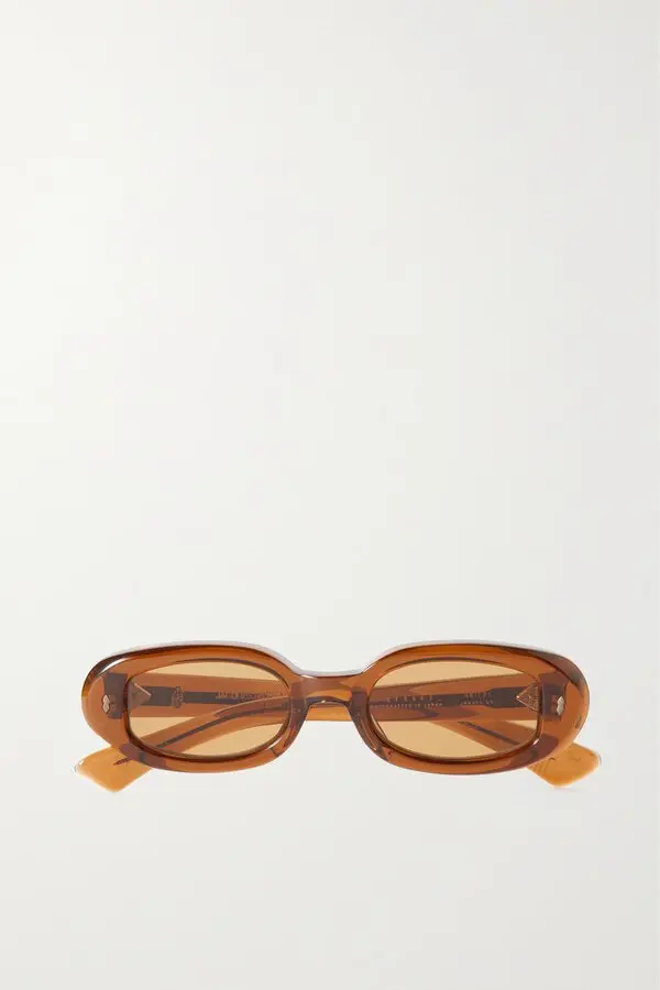 JACQUES MARIE MAGE Besset Oval-frame Acetate Sunglasses