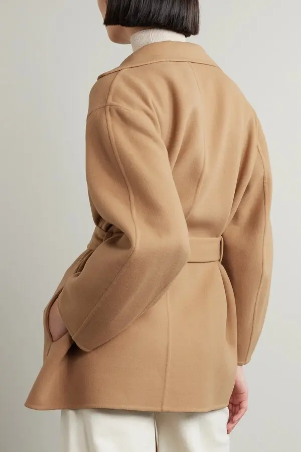 Chloé Belted Wool And Cashmere-blend Jacket
