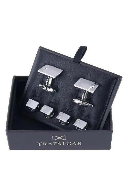 Trafalgar The Kingsley Square Cuff Link & Stud Set