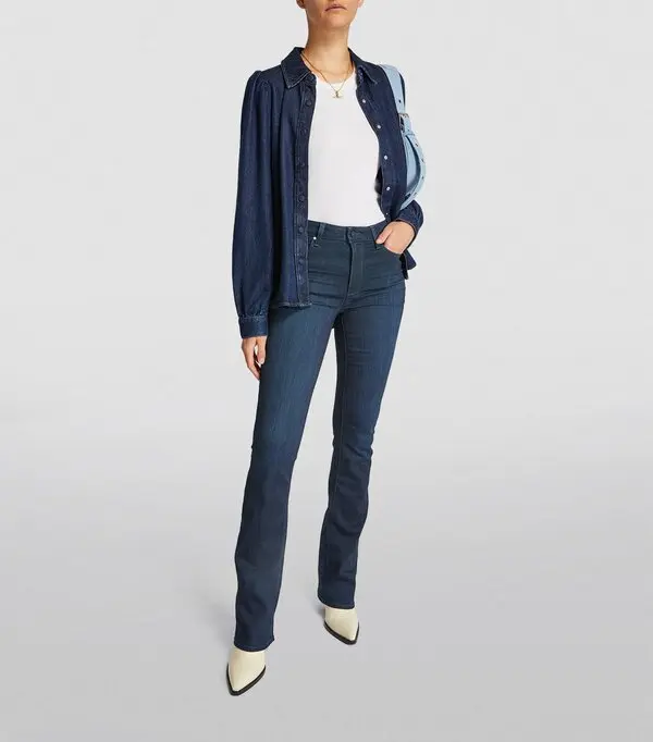 Paige Manhattan High-rise Bootcut Jeans