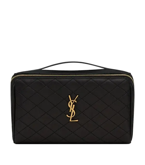 Saint Laurent Gaby Quilted Vanity Case