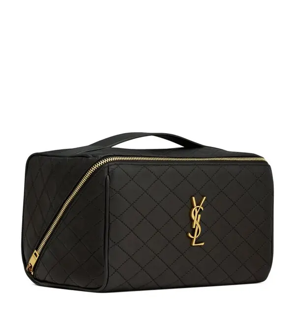 Saint Laurent Gaby Quilted Vanity Case