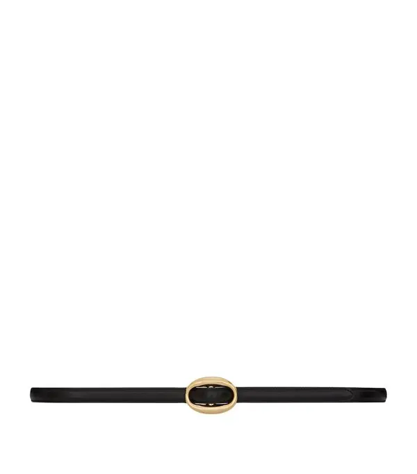 Saint Laurent Leather Belt - Black
