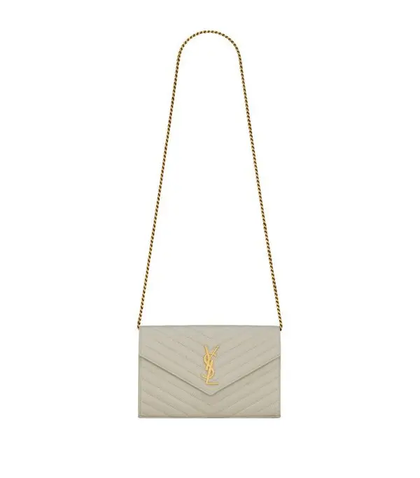 Saint Laurent Monogram Matelassé Envelope Bag