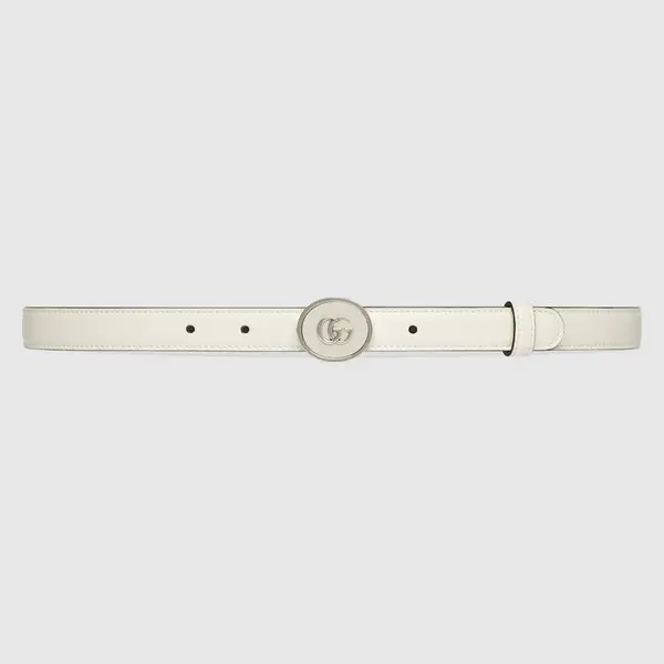 Gucci Petite Gg Thin Belt Leather