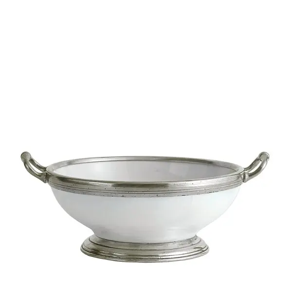 ARTE ITALICA Tuscan Medium Bowl With Handles - White