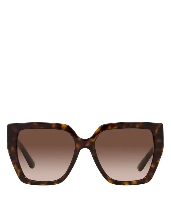 Dolce & Gabbana 55mm Square Sunglasses - Havana/brown Gradient
