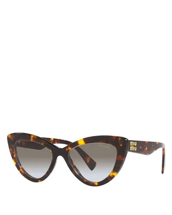 Miu Miu Cat Eye Sunglasses, 54mm - Havana/gray Gradient