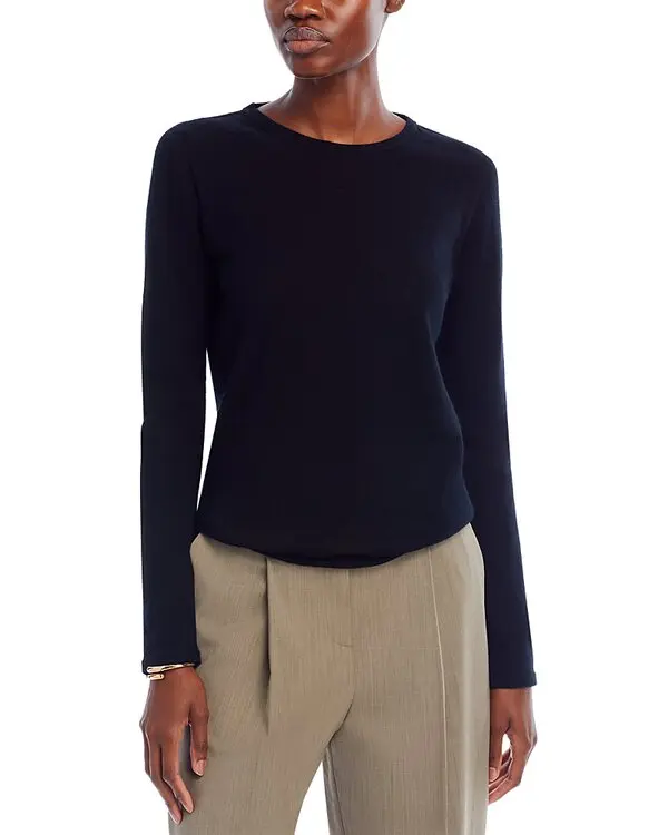 Majestic Filatures Machine Washable Cashmere Crewneck Top - Noir