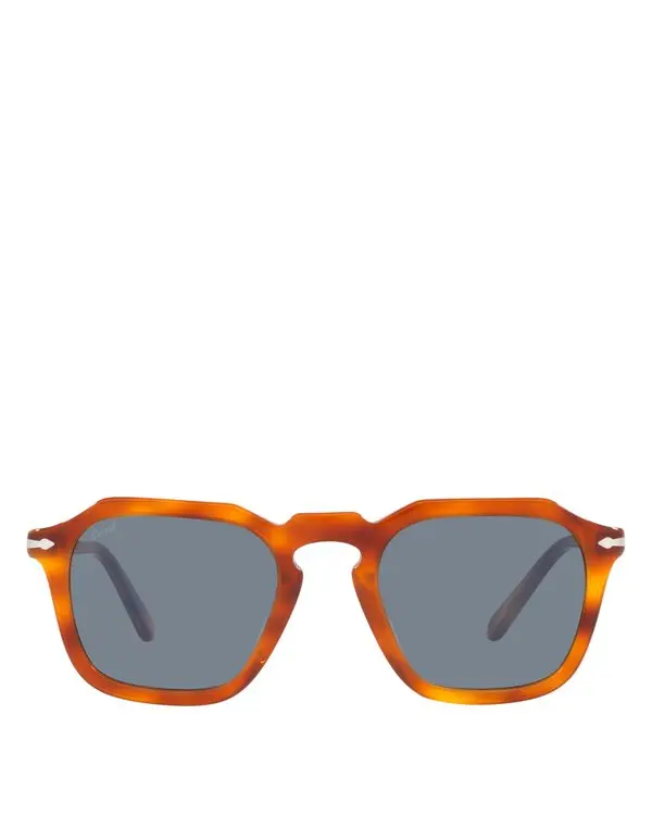 Persol Square Sunglasses - Orange/blue Solid