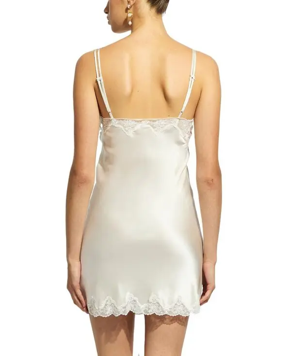 Ginia Silk Chemise - Creme