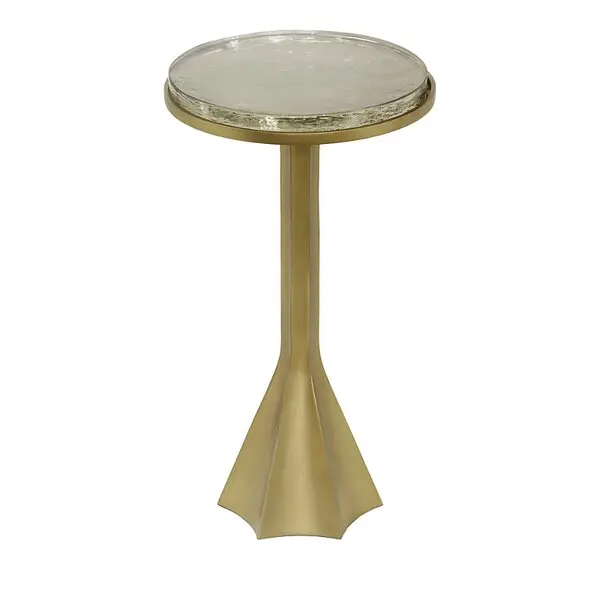 TOV FURNITURE Gabrielle Round Side Table - Brass
