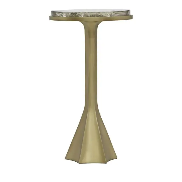 TOV FURNITURE Gabrielle Round Side Table - Brass