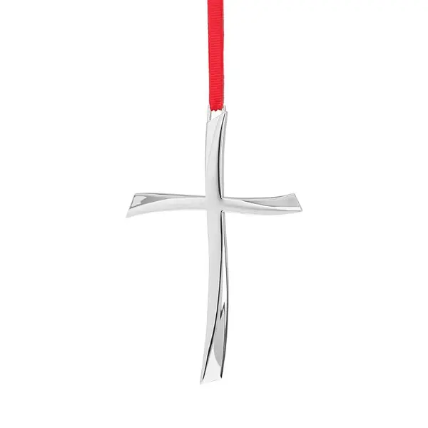NAMBE Nouveau Cross Ornament - Silver