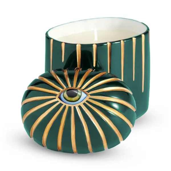 L'Objet Lito Candle - Green/gold