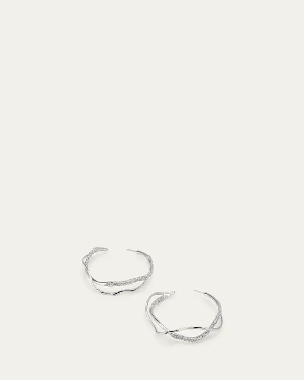 Alexis Bittar Intertwined Hoop Earrings - Silver