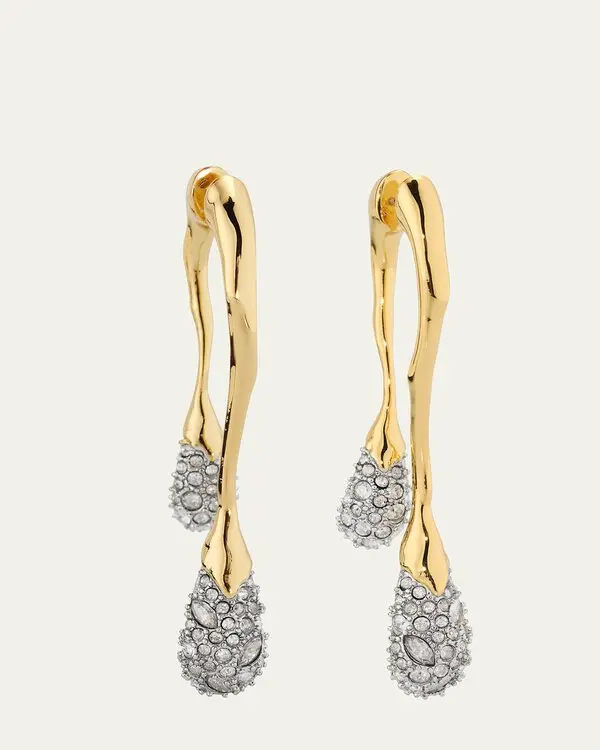 Alexis Bittar Solanales Crystal Earrings - Gold