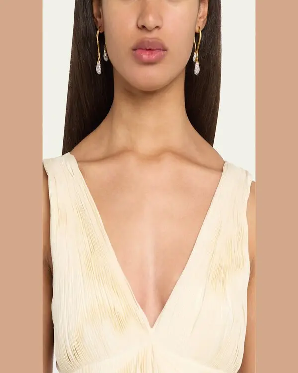 Alexis Bittar Solanales Crystal Earrings - Gold