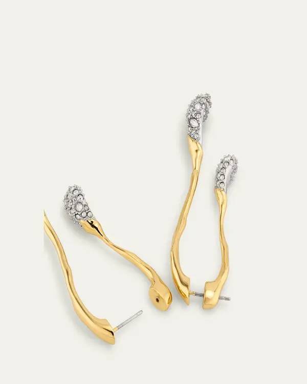 Alexis Bittar Solanales Crystal Earrings - Gold