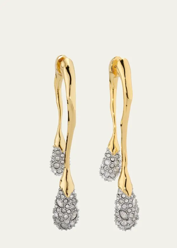 Alexis Bittar Solanales Crystal Earrings - Gold