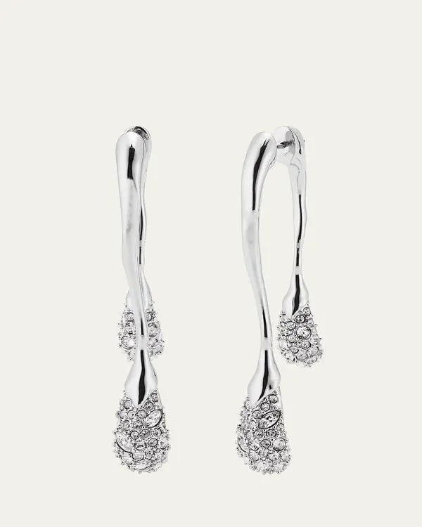 Alexis Bittar Solanales Crystal Earrings - Silver