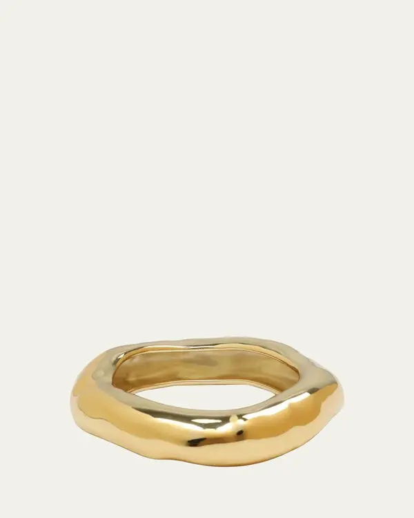 Alexis Bittar Molten Wide Bangle Bracelet - Gold