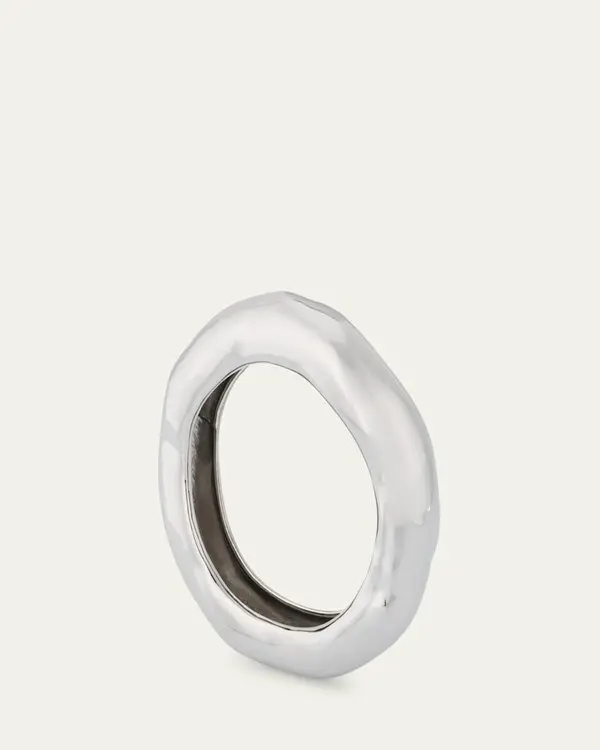 Alexis Bittar Molten Wide Bangle Bracelet - Silver