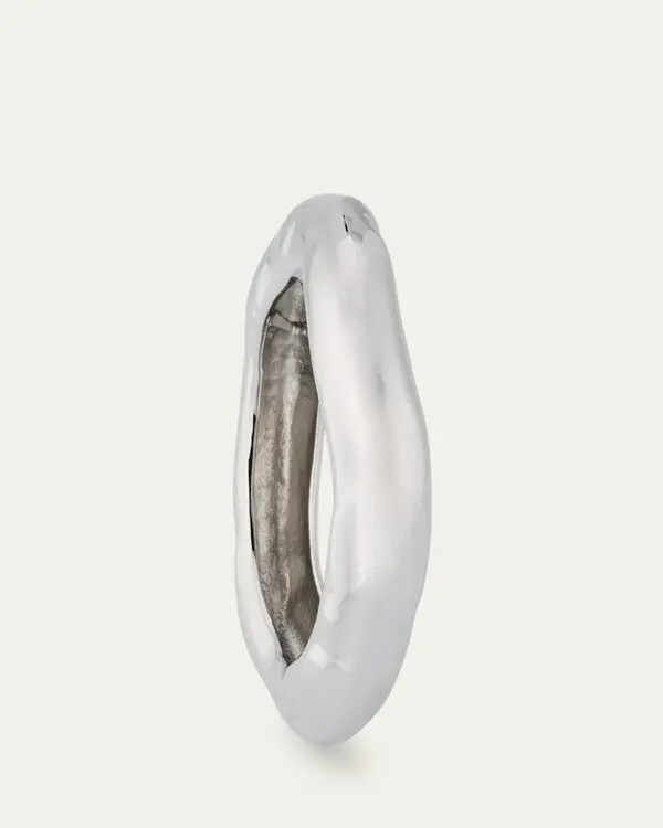 Alexis Bittar Molten Wide Bangle Bracelet - Silver
